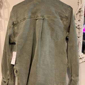 Free People | Jackets & Coats | Army Pocketed Shirt Jacket | Poshmark